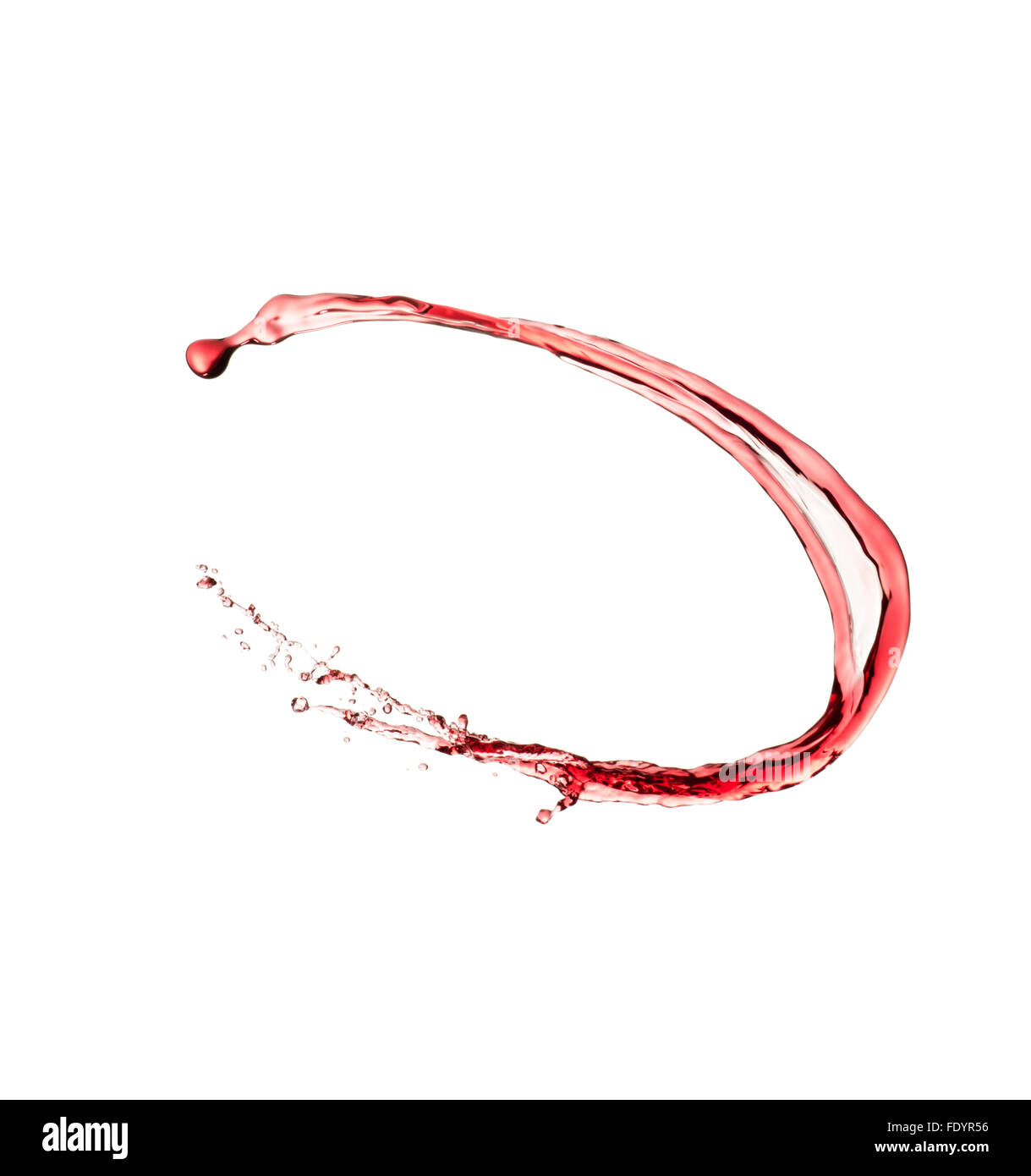 Red wine splash, isolated on white background Stock Photo - Alamy