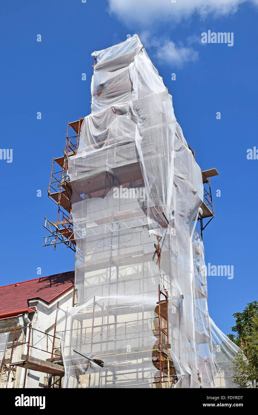 Church tower restoration hi-res stock photography and images - Alamy