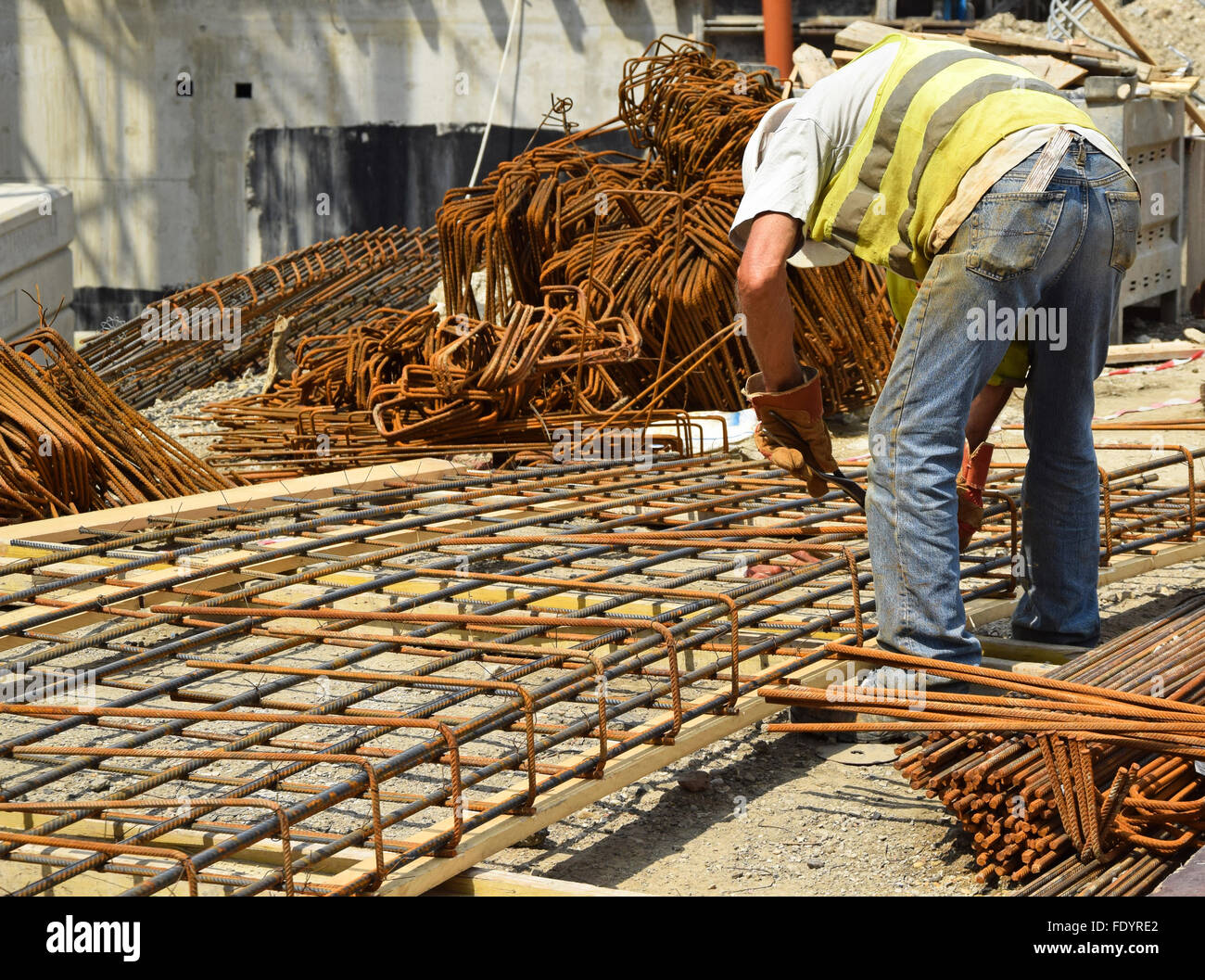 Working at the construction site Stock Photo - Alamy