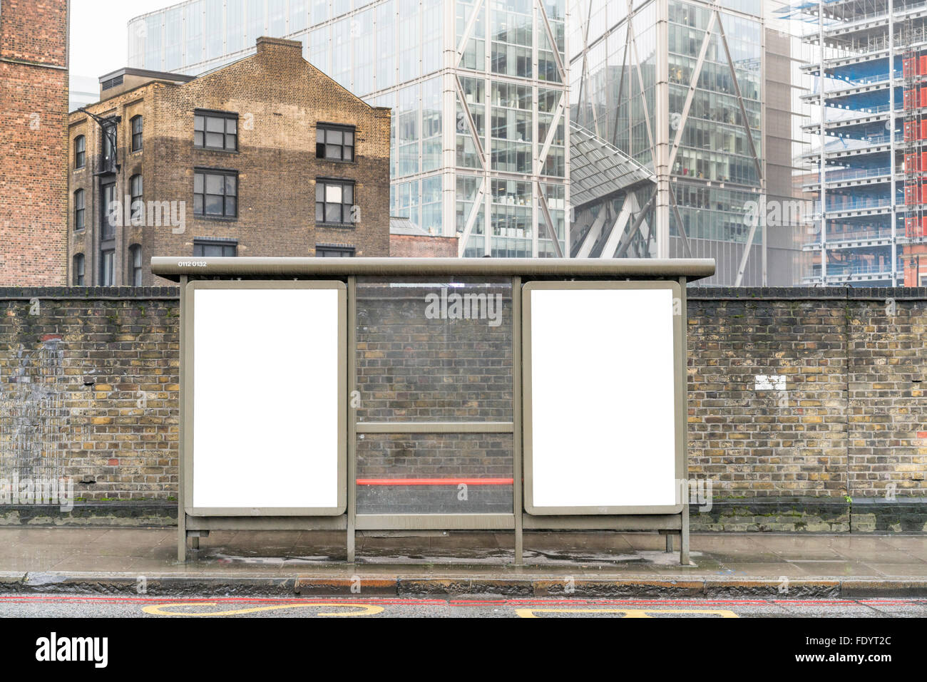 BLANK TEMPLATE BILLBOARD POSTER ON LONDON STREET, UNITED KINGDOM, HIGH ...