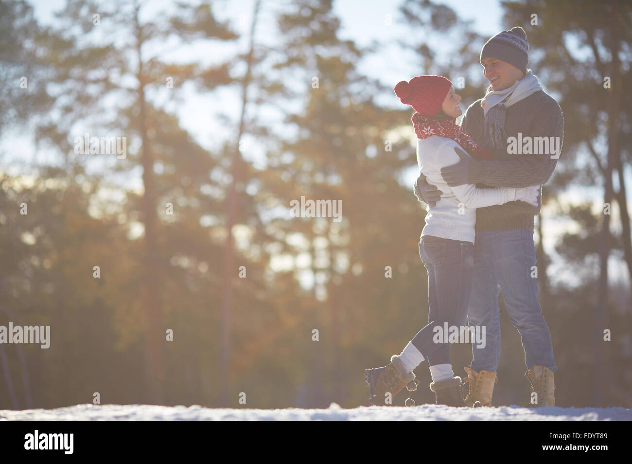 Young couple spending time in natural environment Stock Photo - Alamy