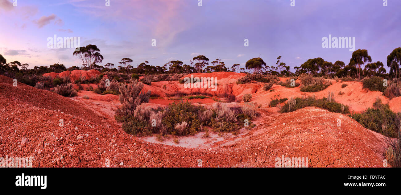 red soil of australian outback far away from civilisation in Western ...