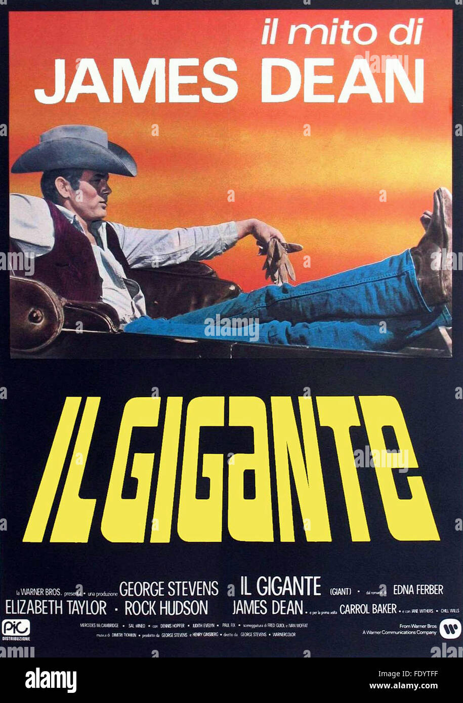 Giant - Spanish Movie Poster Stock Photo - Alamy