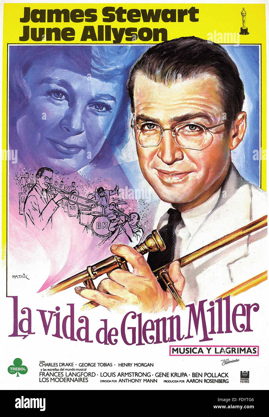 Glenn Miller Story, The - Spanish Movie Poster Stock Photo - Alamy Glenn Miller Story, The - Spanish Movie Poster Stock Photo - Alamy