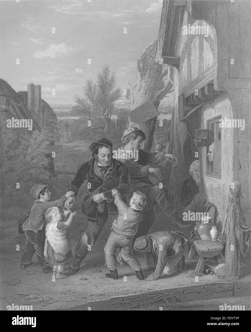 Society painting Black and White Stock Photos & Images - Alamy