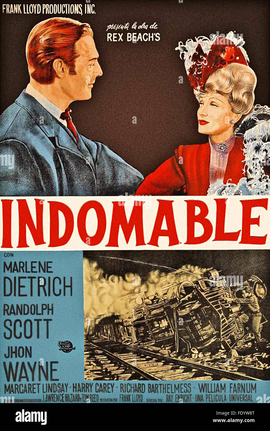 Spoilers, The (1942) - Spanish Movie Poster Stock Photo - Alamy