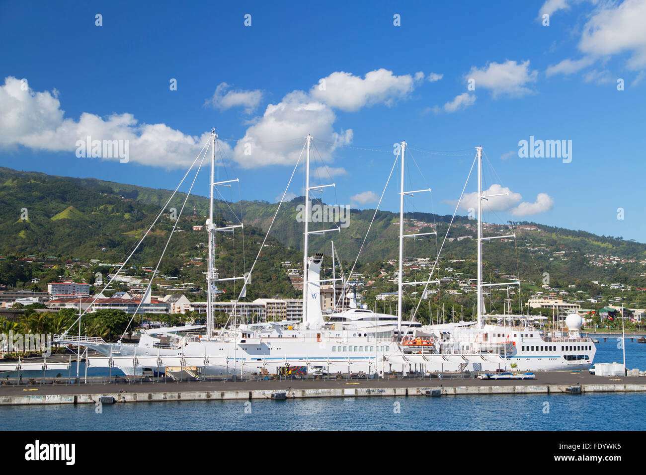 Port papeete tahiti french polynesia hi-res stock photography and ...