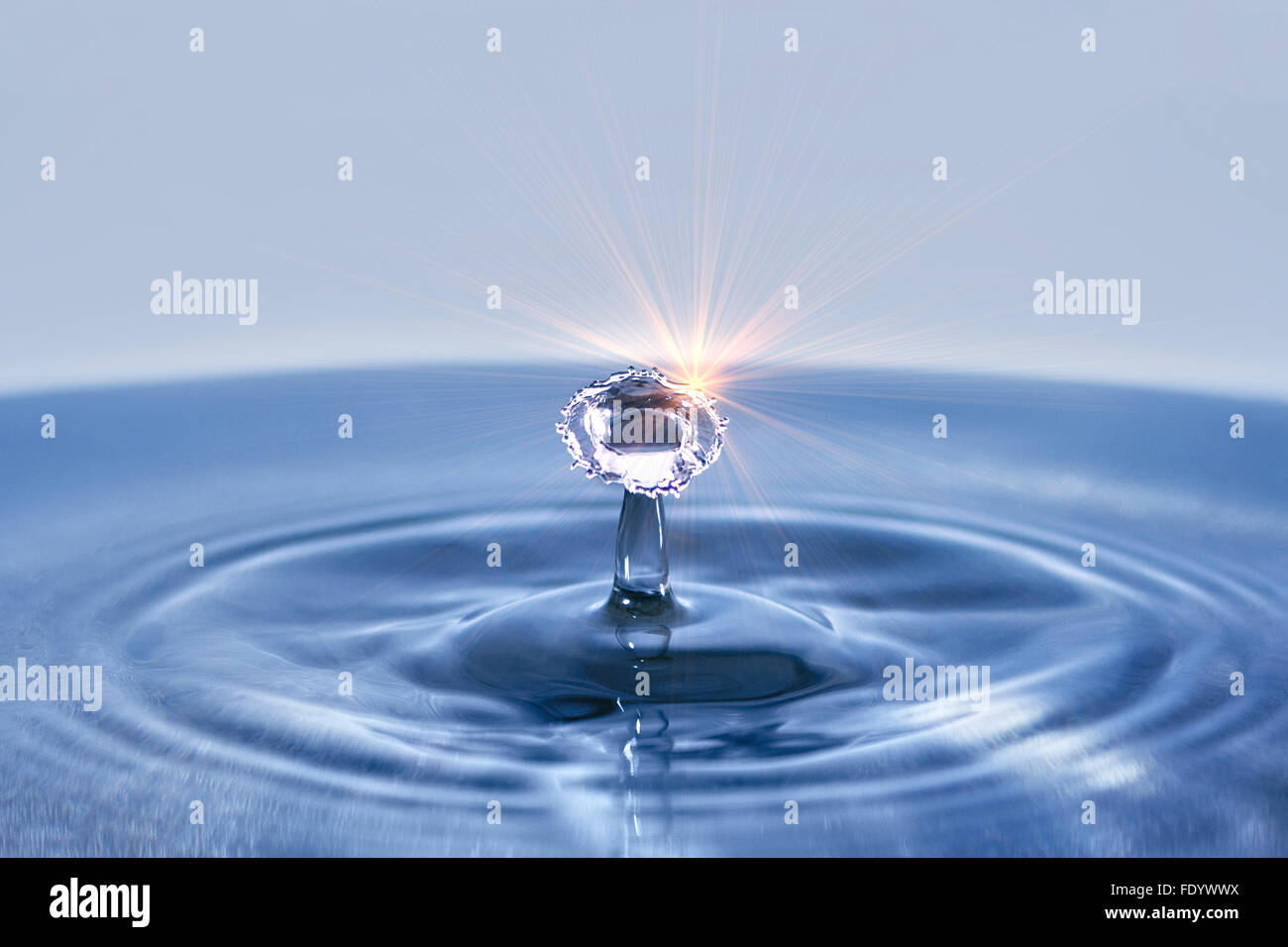 Splash of Water Drop Stock Photo - Alamy