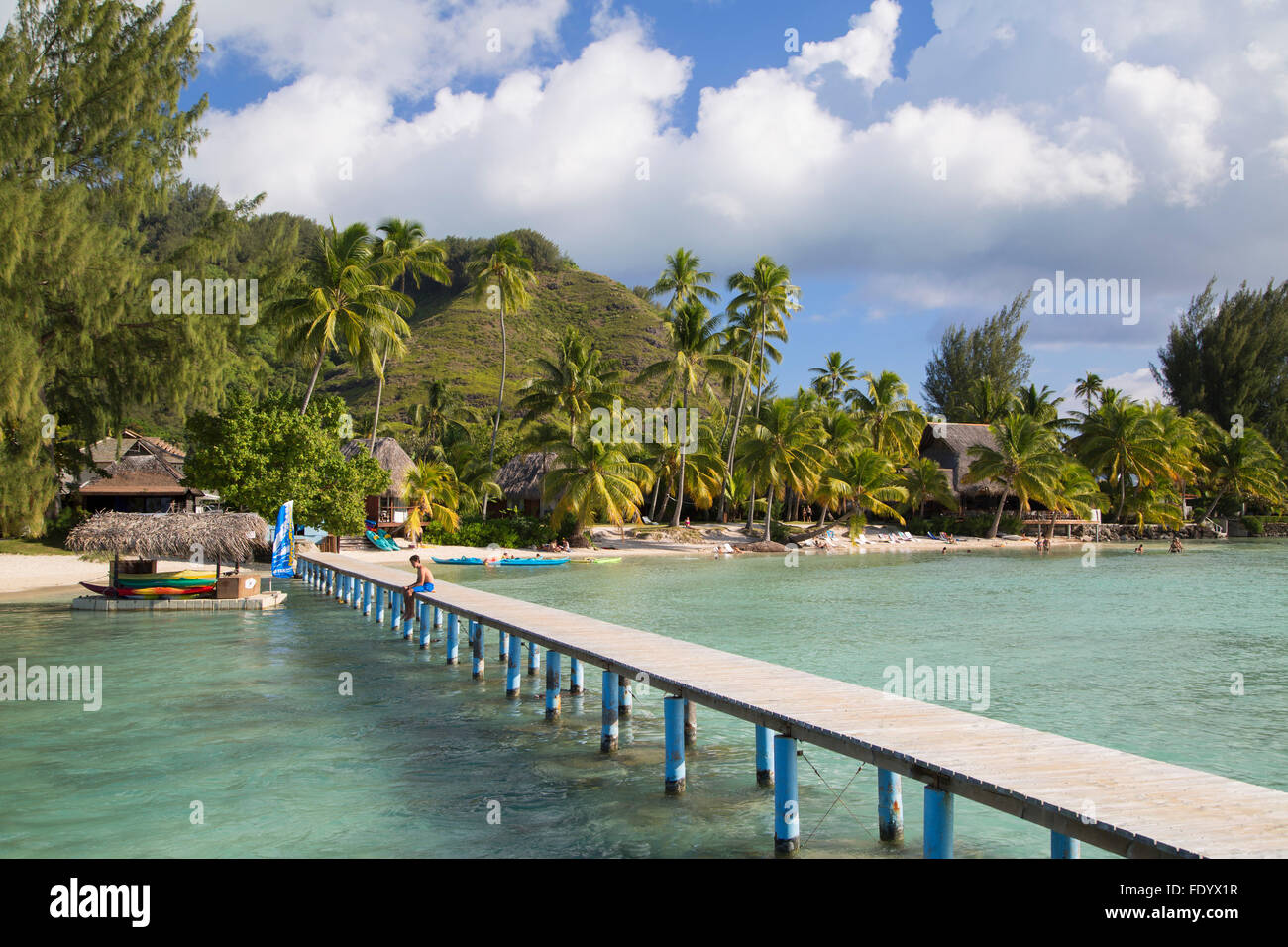 Hauru Point, Mo'orea, Society Islands, French Polynesia Stock Photo - Alamy