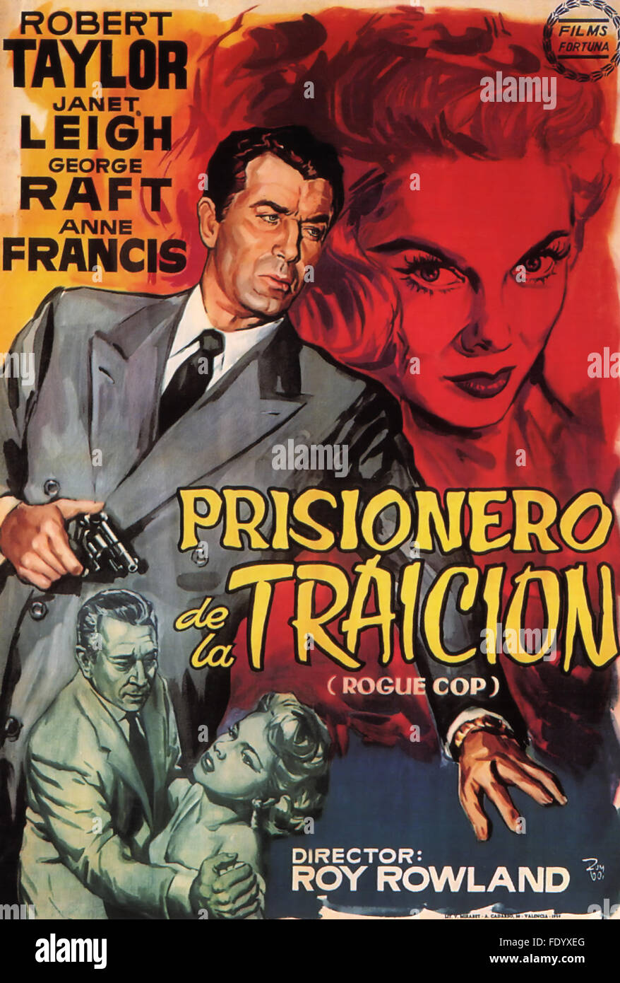 Rogue Cop - Spanish Movie Poster Stock Photo - Alamy