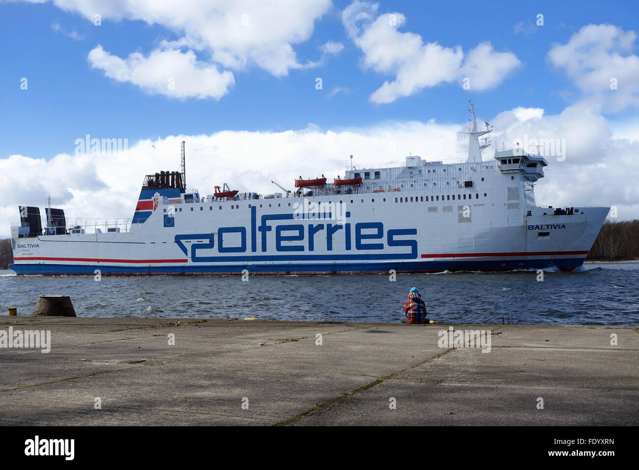 Swinoujscie, Poland, the ferryboat Polferries Stock Photo - Alamy