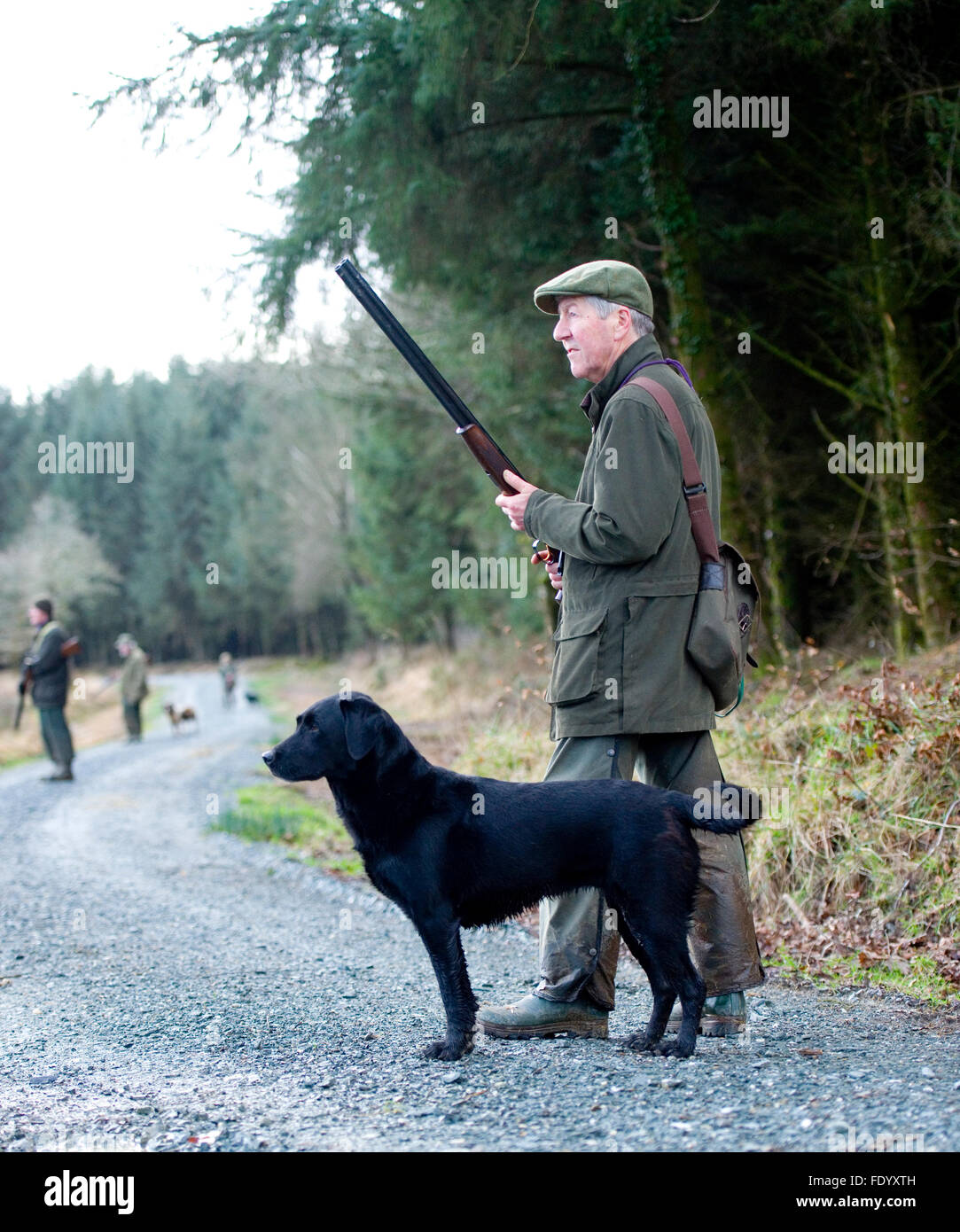 Man with black labrador hi-res stock photography and images - Alamy