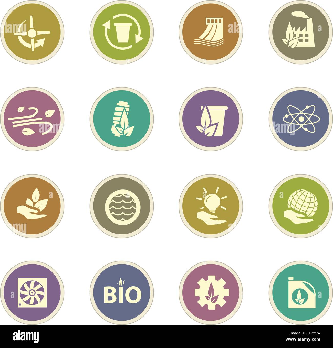 Alternative energy icons Stock Vector Image & Art - Alamy
