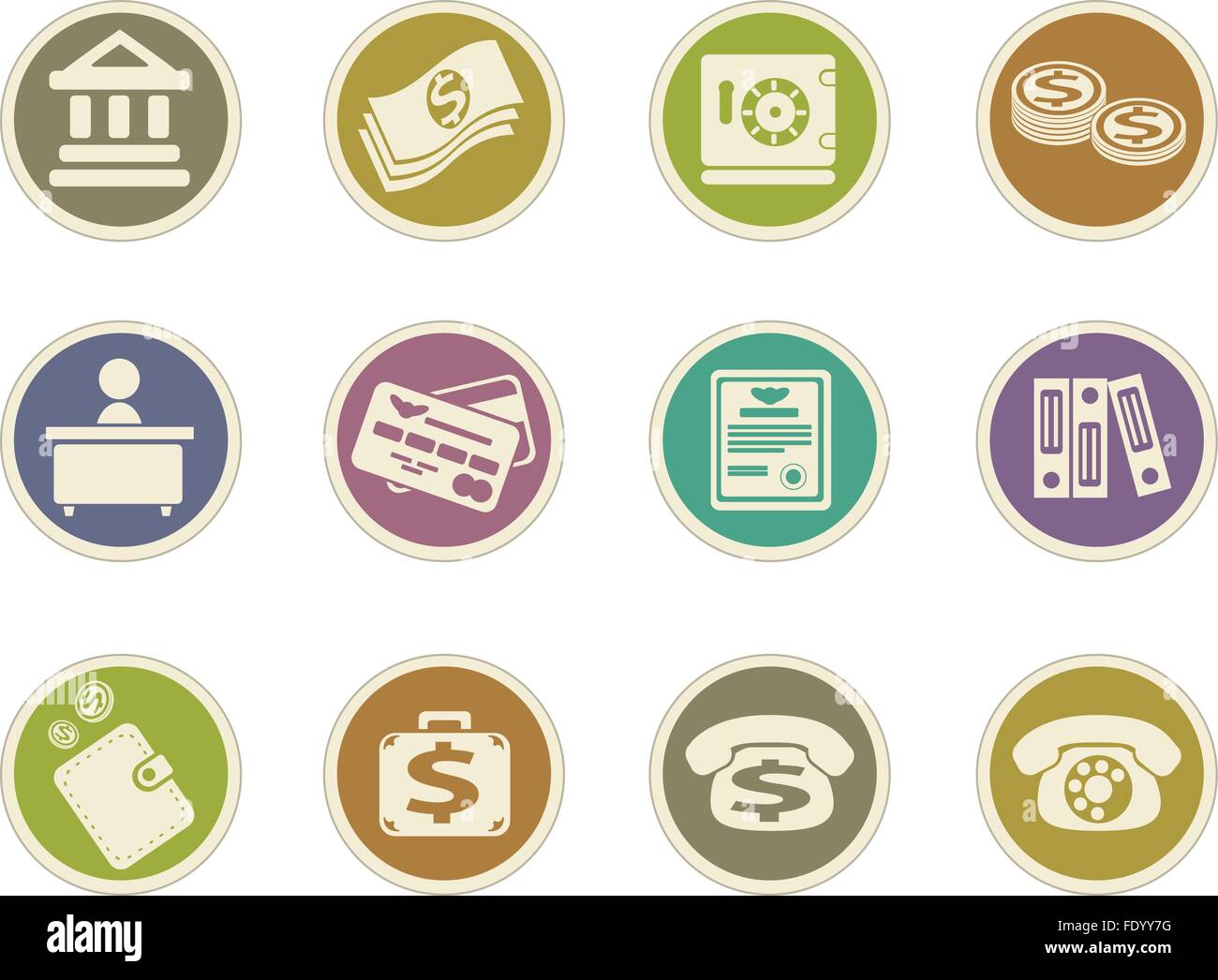 Finance icon set Stock Vector Image & Art - Alamy