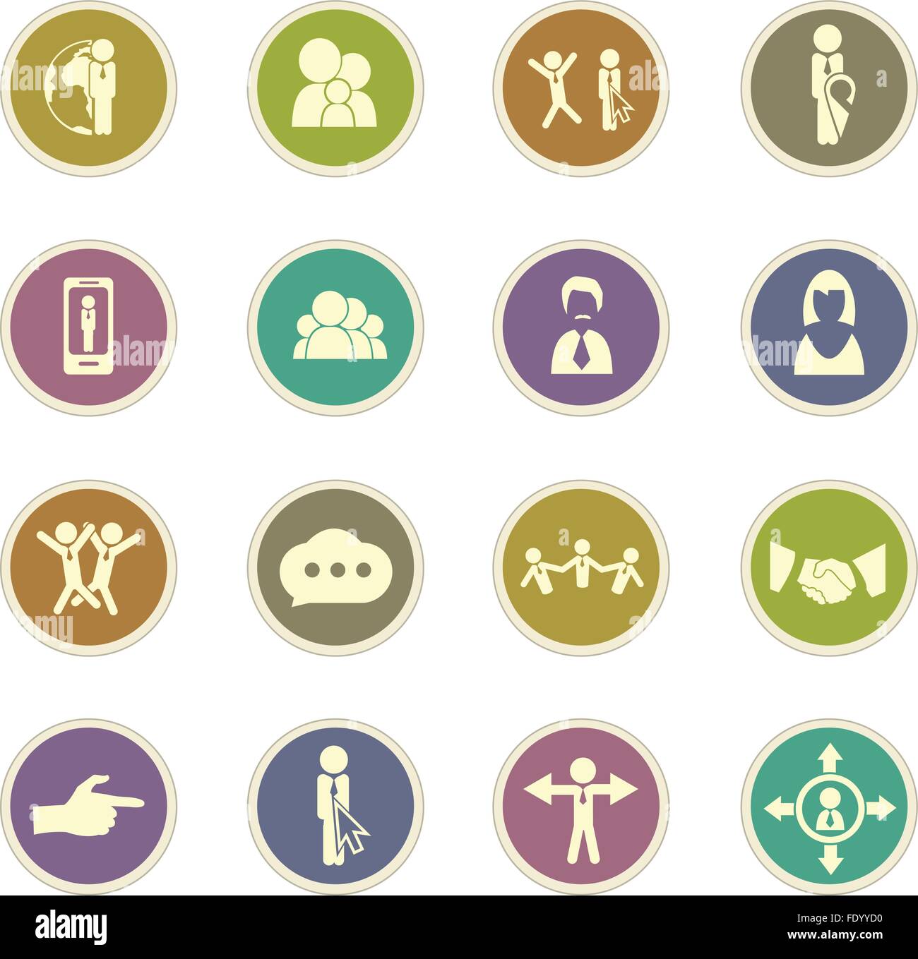 Community icons set Stock Vector Image & Art - Alamy