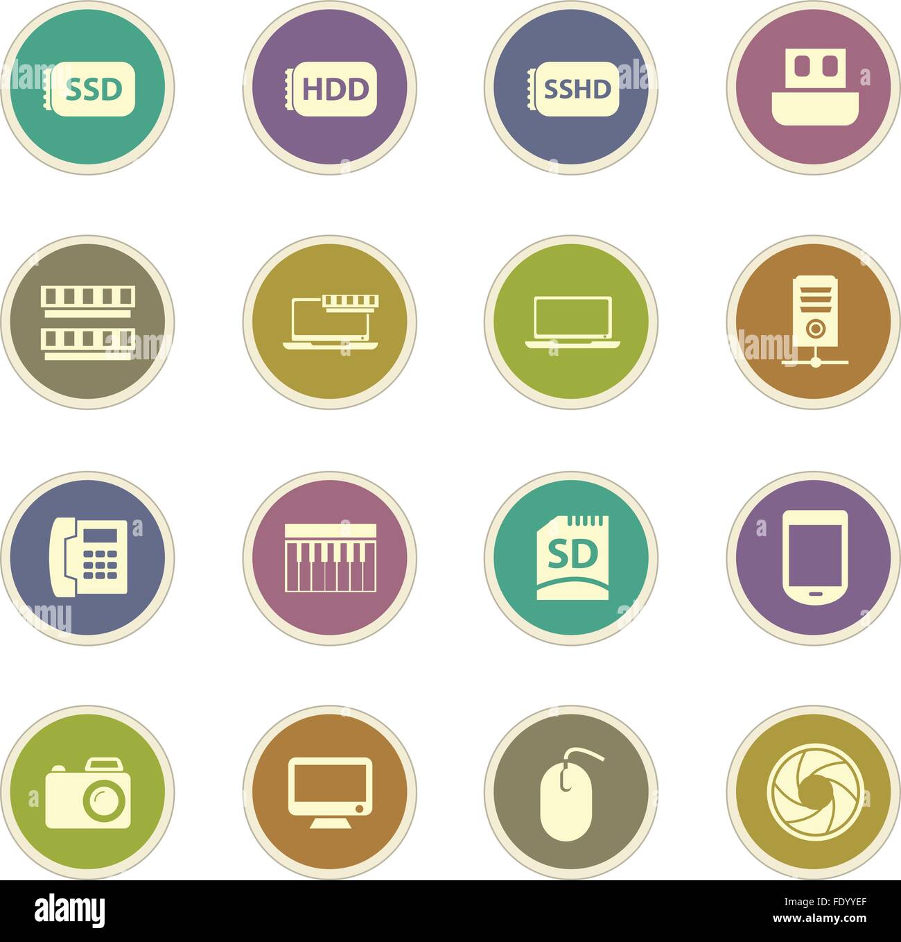 Gadget icon set Stock Vector Image & Art - Alamy