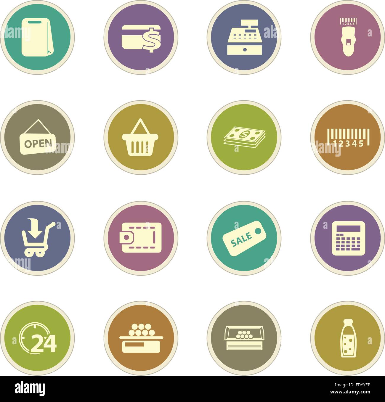 Grocery store icon Stock Vector Image & Art - Alamy