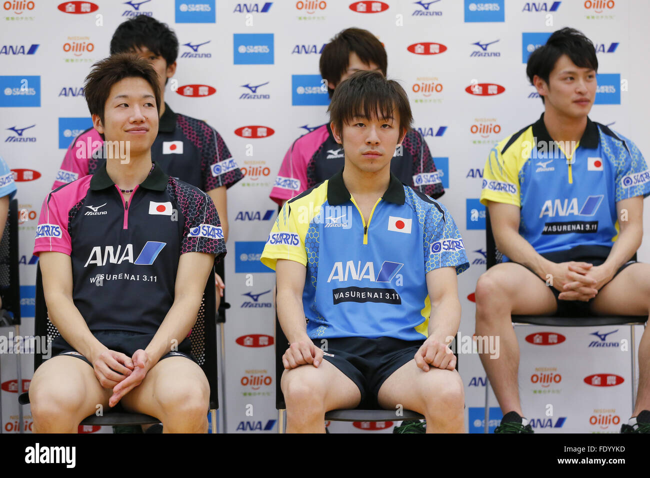 (L-R) Jun Mizutani, Koki Niwa, Yuya Oshima, (JPN), February 3, 2016 ...