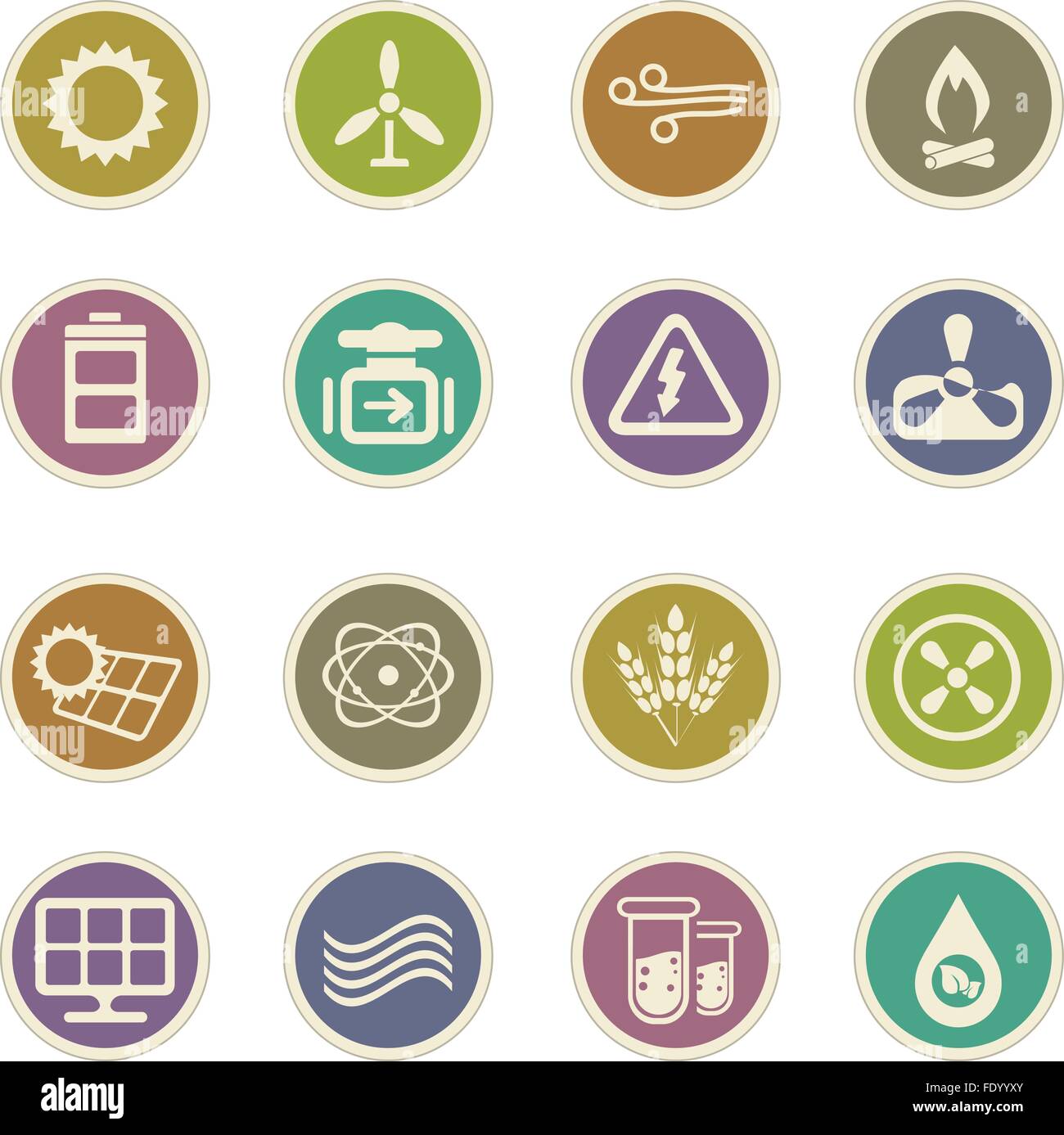 Fuel and Power Generation Icons Stock Vector Image & Art - Alamy