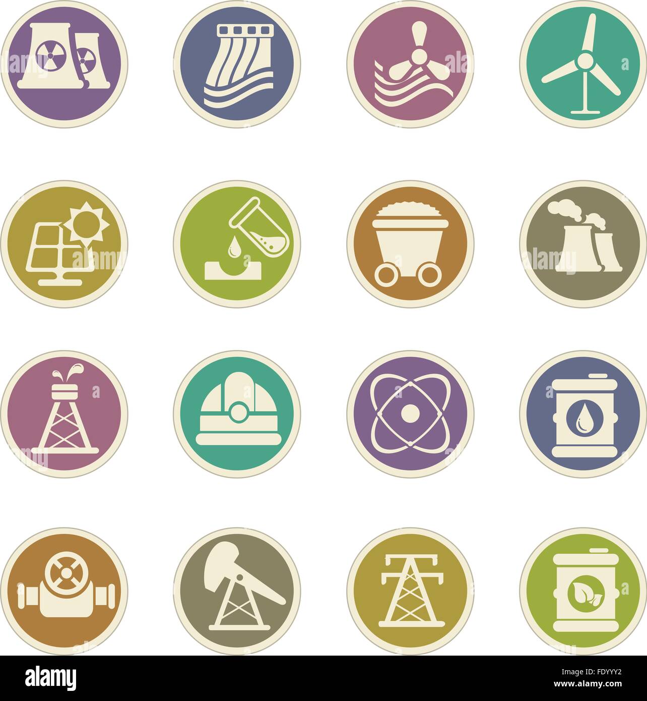 Fuel and Power Generation Icons Stock Vector Image & Art - Alamy