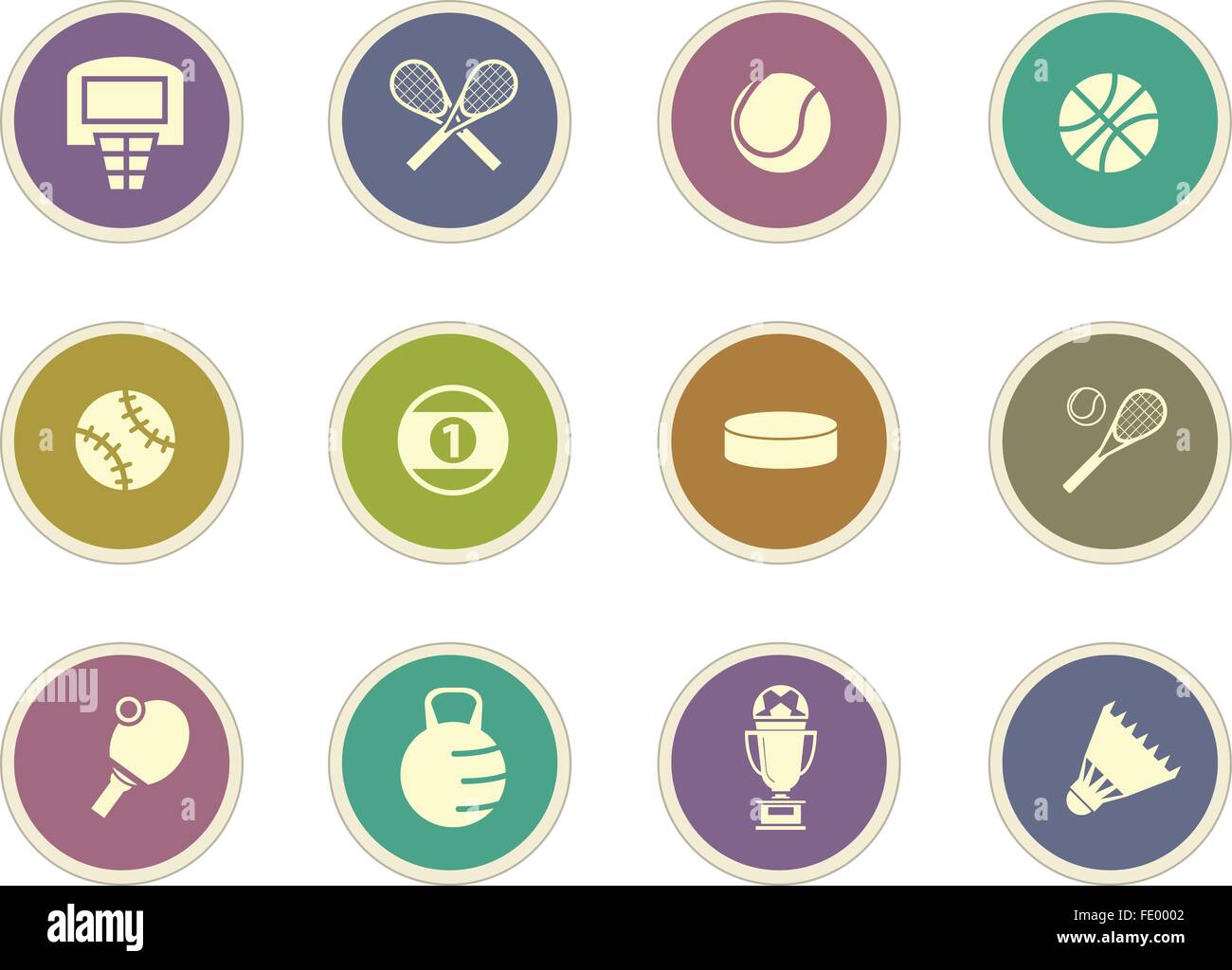 Sports Balls icons set Stock Vector Image & Art - Alamy