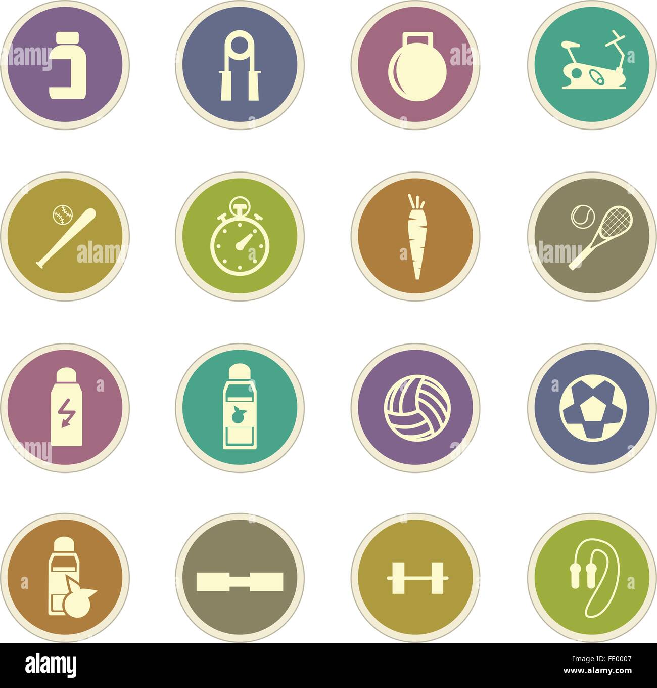 Sports icons set Stock Vector Image & Art - Alamy