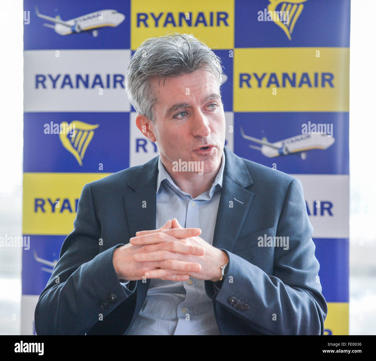 Ryanair’s CFO Neil Sorahan holds a press conference over Ryanair’s ...