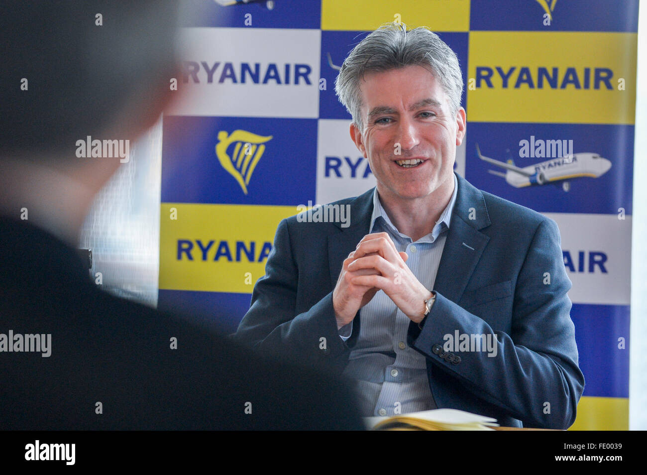 Ryanair’s CFO Neil Sorahan holds a press conference over Ryanair’s ...