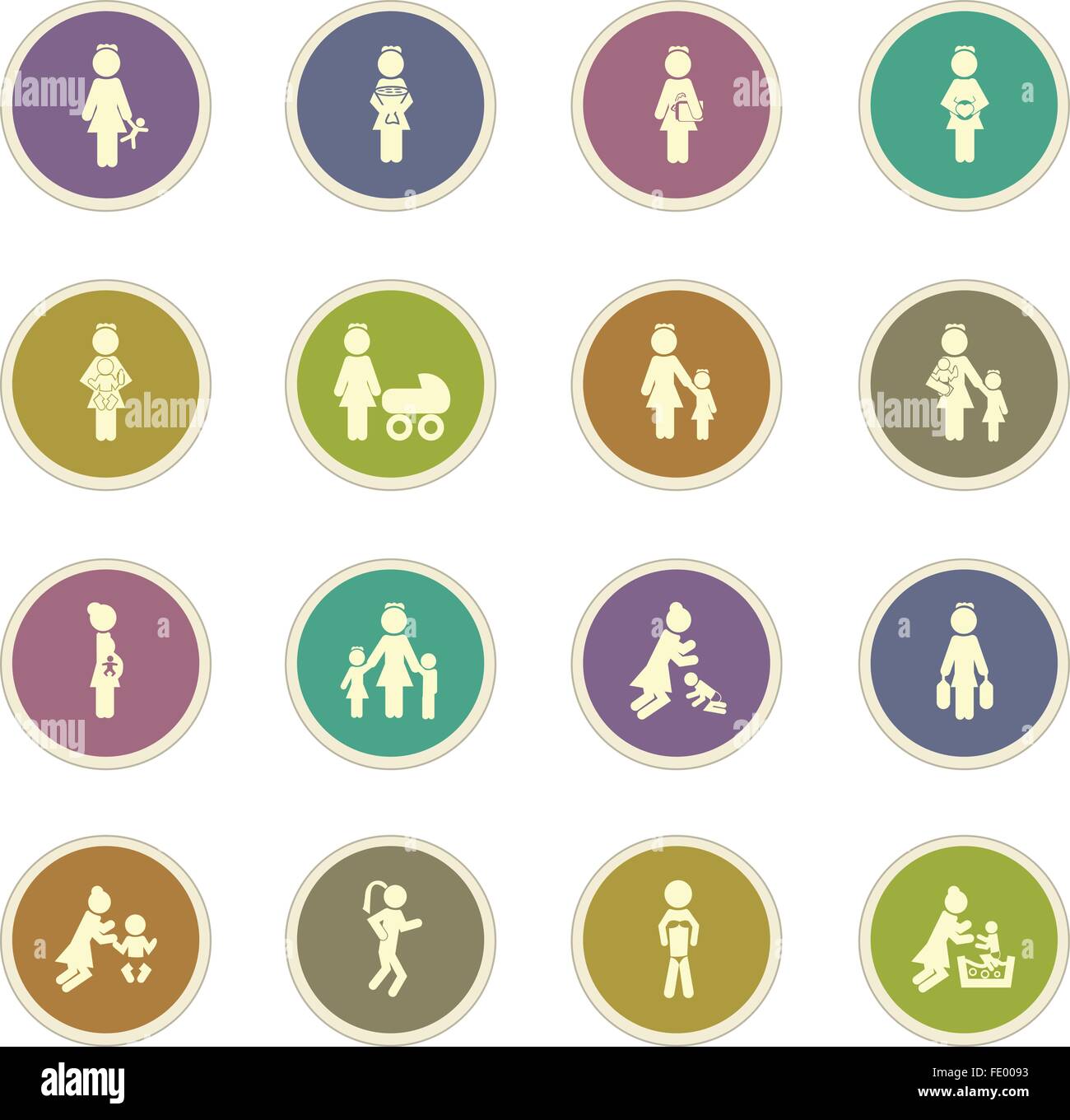 Family icons set Stock Vector Image & Art - Alamy
