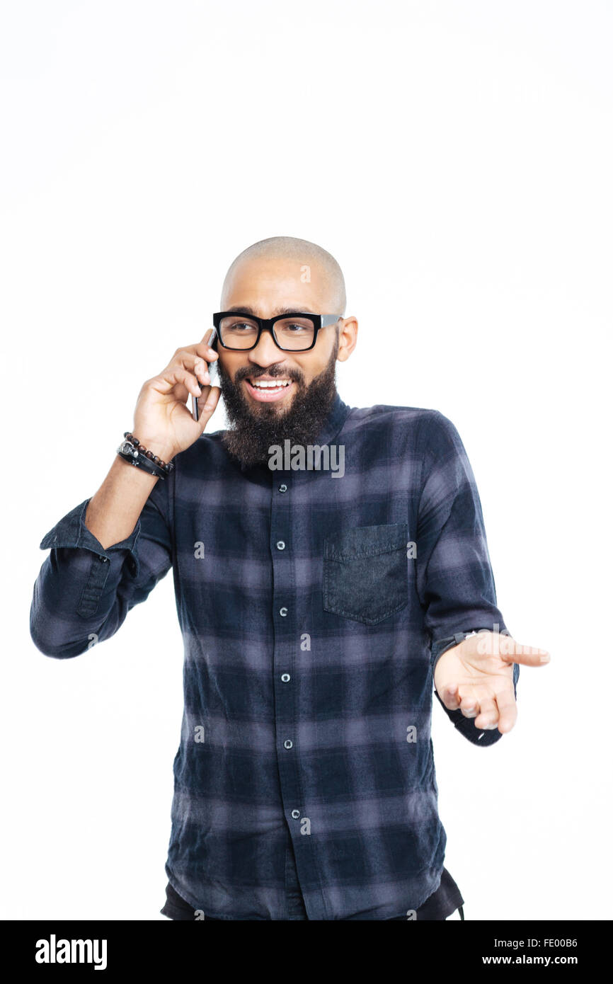 Handsome smiling bald man talking hi-res stock photography and images ...