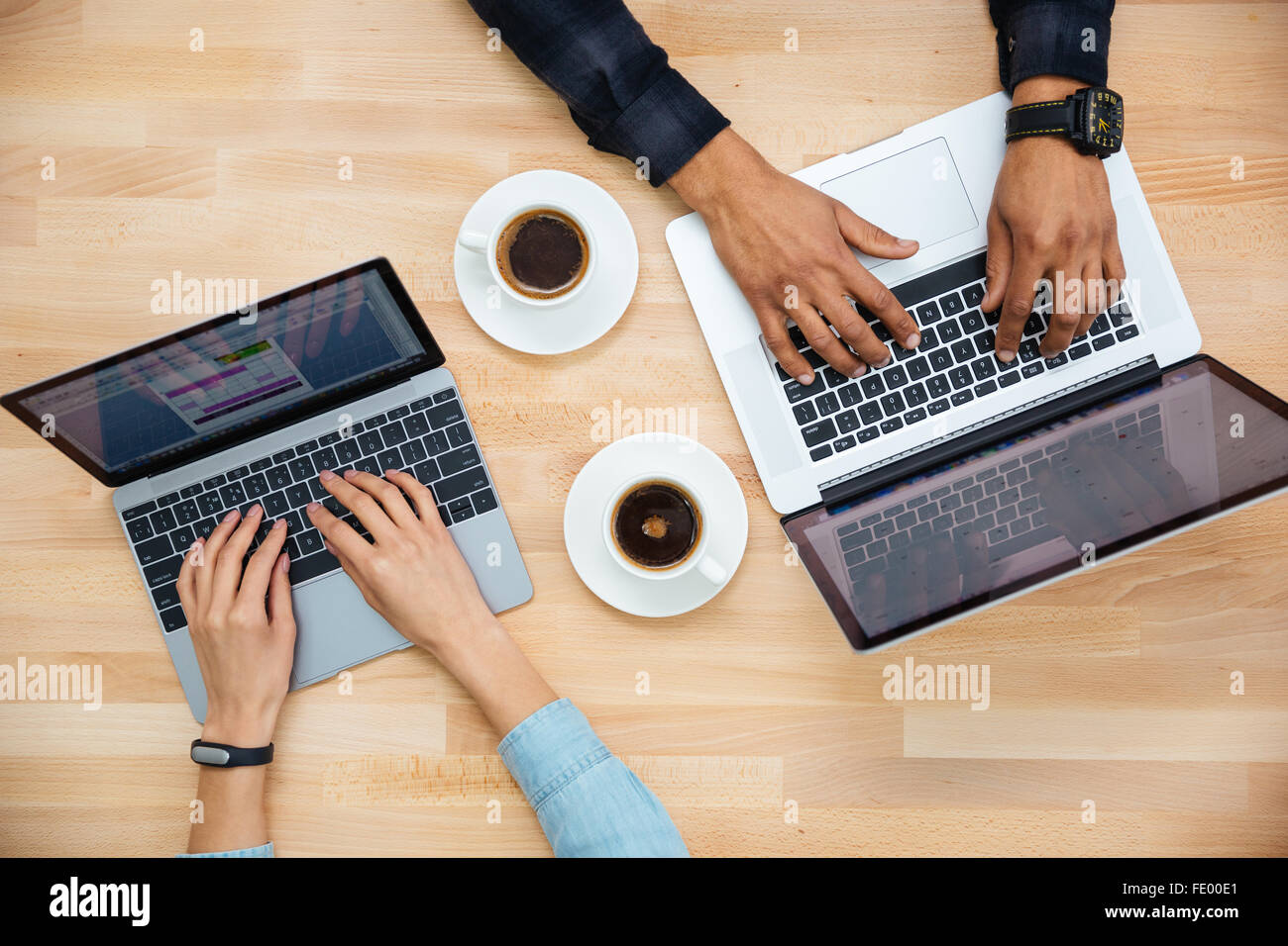 Two Typing Hands High Resolution Stock Photography and Images - Alamy