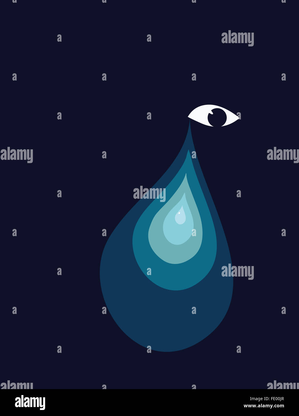 Tear of grief hi-res stock photography and images - Alamy