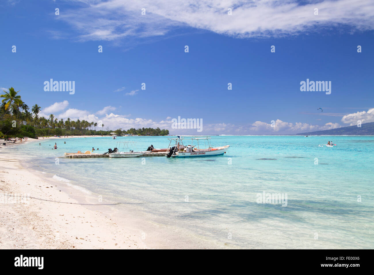 Temae Beach, Moorea, Society Islands, French Polynesia Stock Photo - Alamy