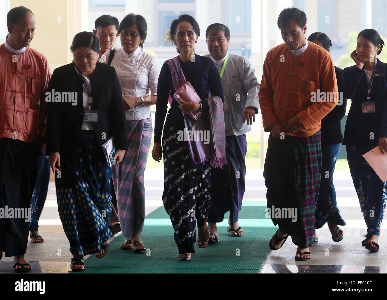 Nay Pyi Taw, Myanmar. 3rd Feb, 2016. National League for Democracy ...
