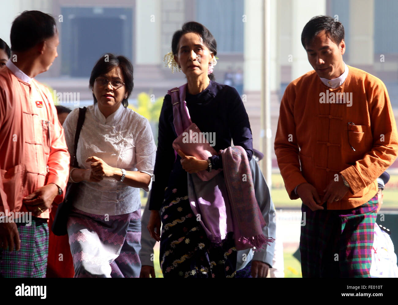 Nay Pyi Taw, Myanmar. 3rd Feb, 2016. National League for Democracy ...