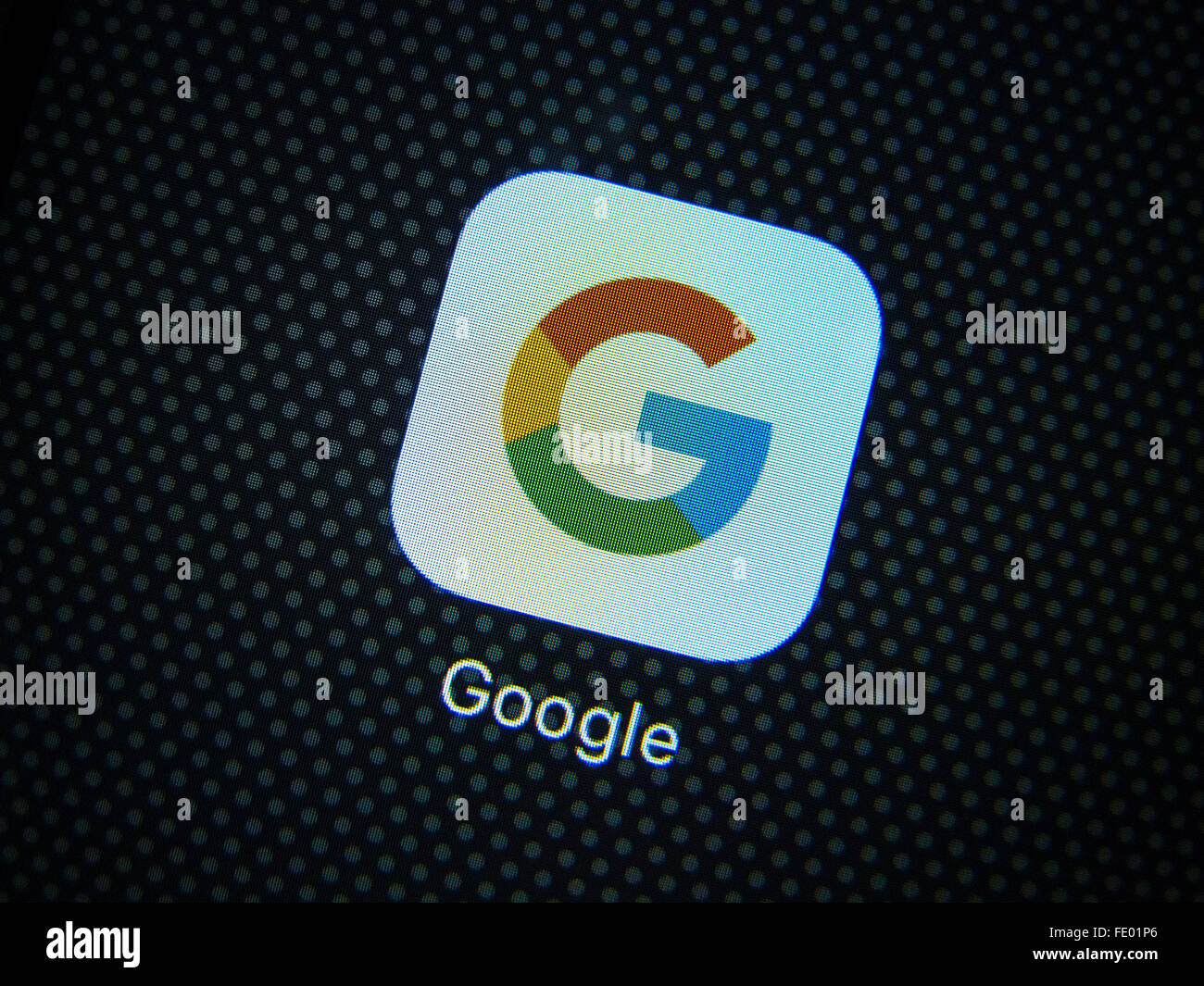 Detail of icon for Google app on a smart phone Stock Photo - Alamy