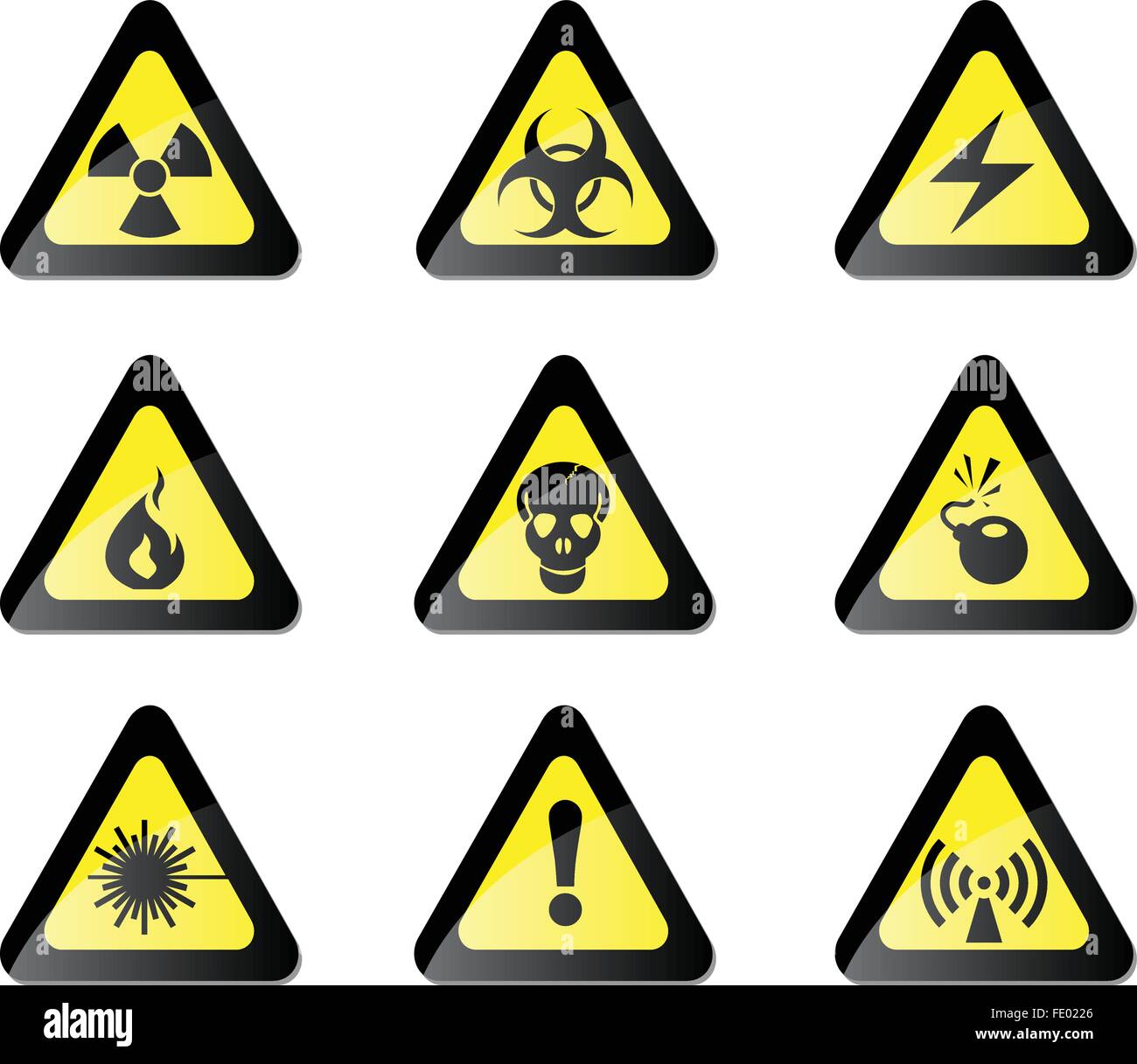 Hazard warning triangle chemical weapon hi-res stock photography and images - Alamy