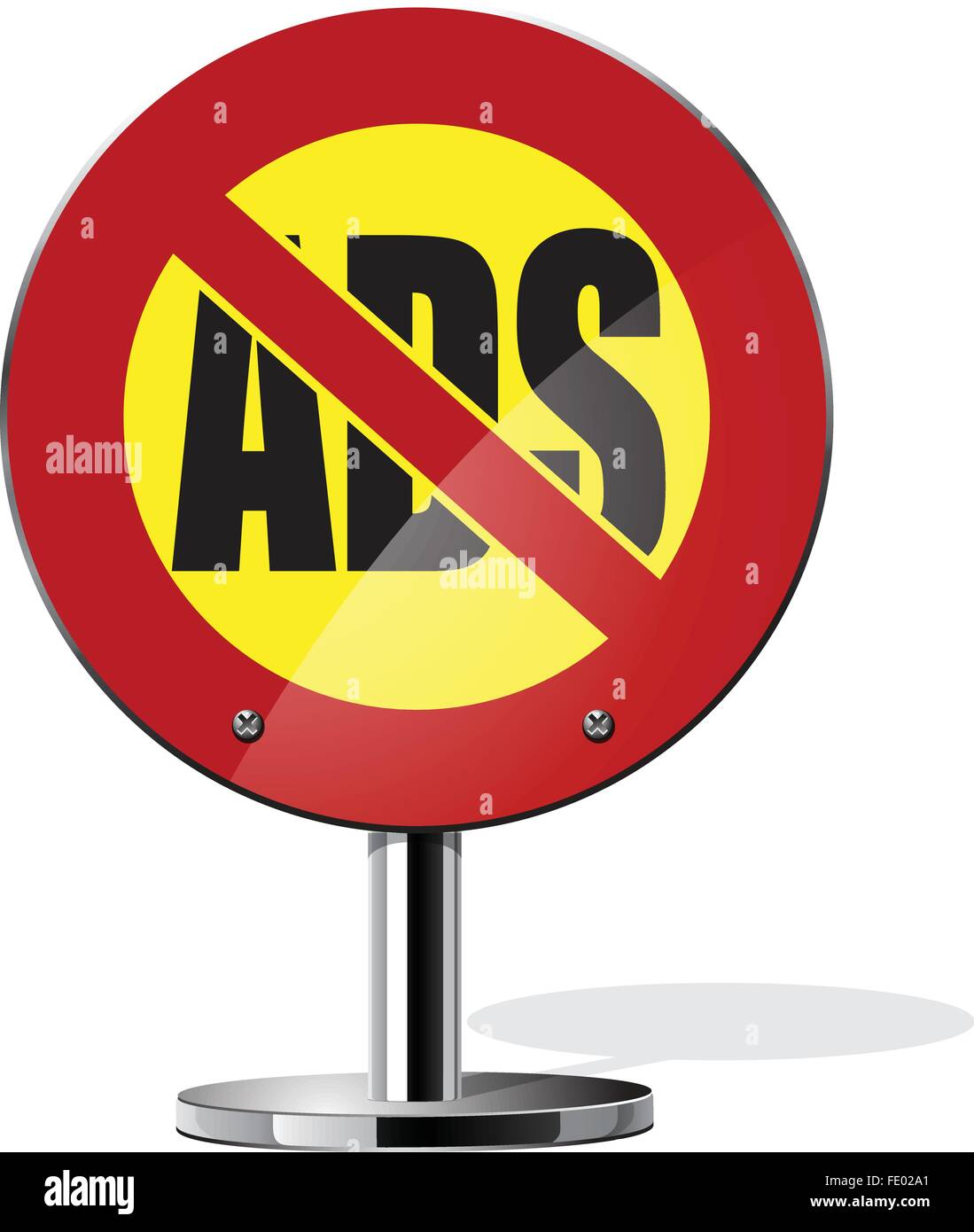 NO ADS road sign Stock Vector Image & Art - Alamy