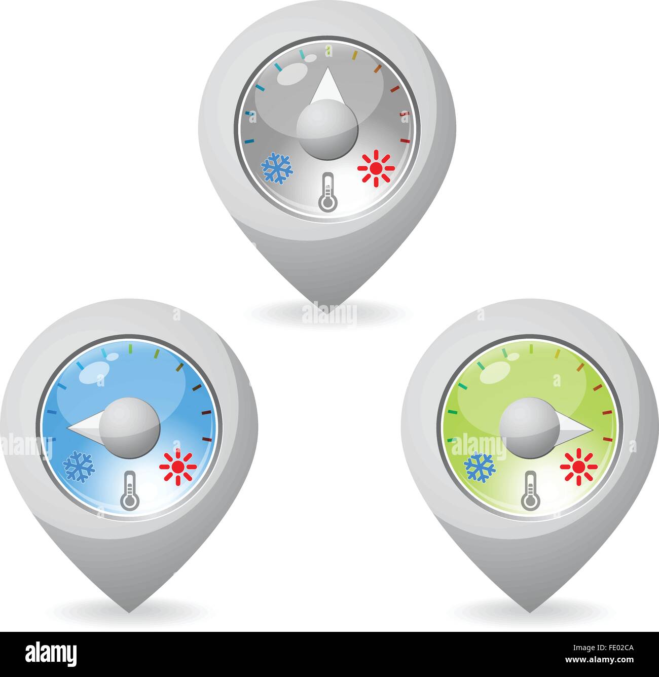 Temperature map pointer Stock Vector Image & Art - Alamy