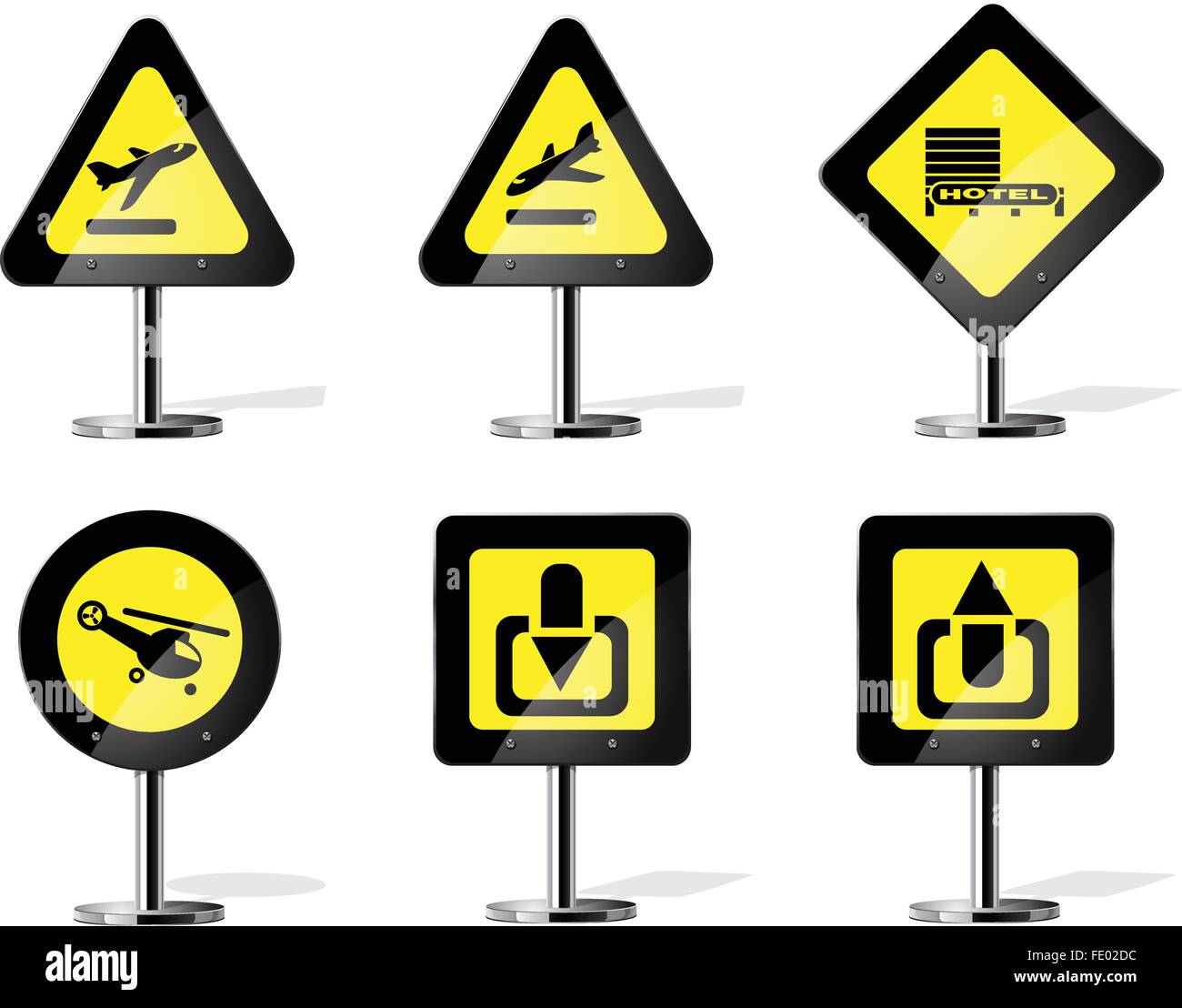 Road Sign Icons Stock Vector Image & Art - Alamy