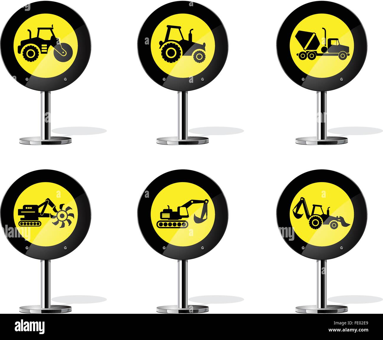 Road Sign Icons Stock Vector Image & Art - Alamy