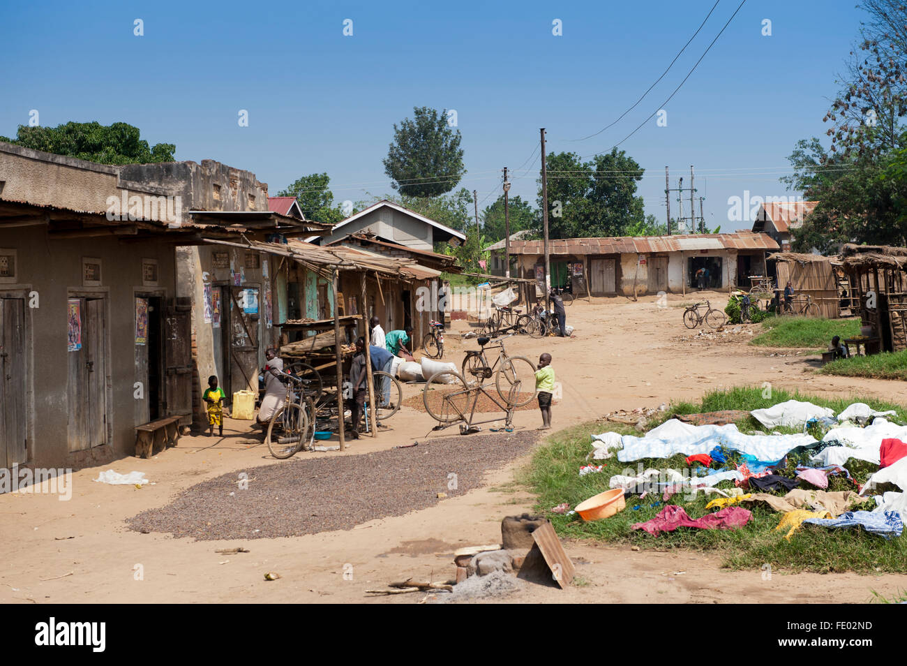 Typical african village hi-res stock photography and images - Alamy