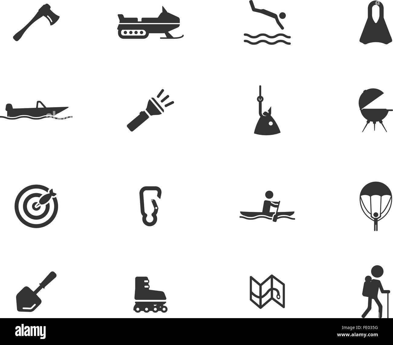 Active recreation icon set Stock Vector Image & Art - Alamy
