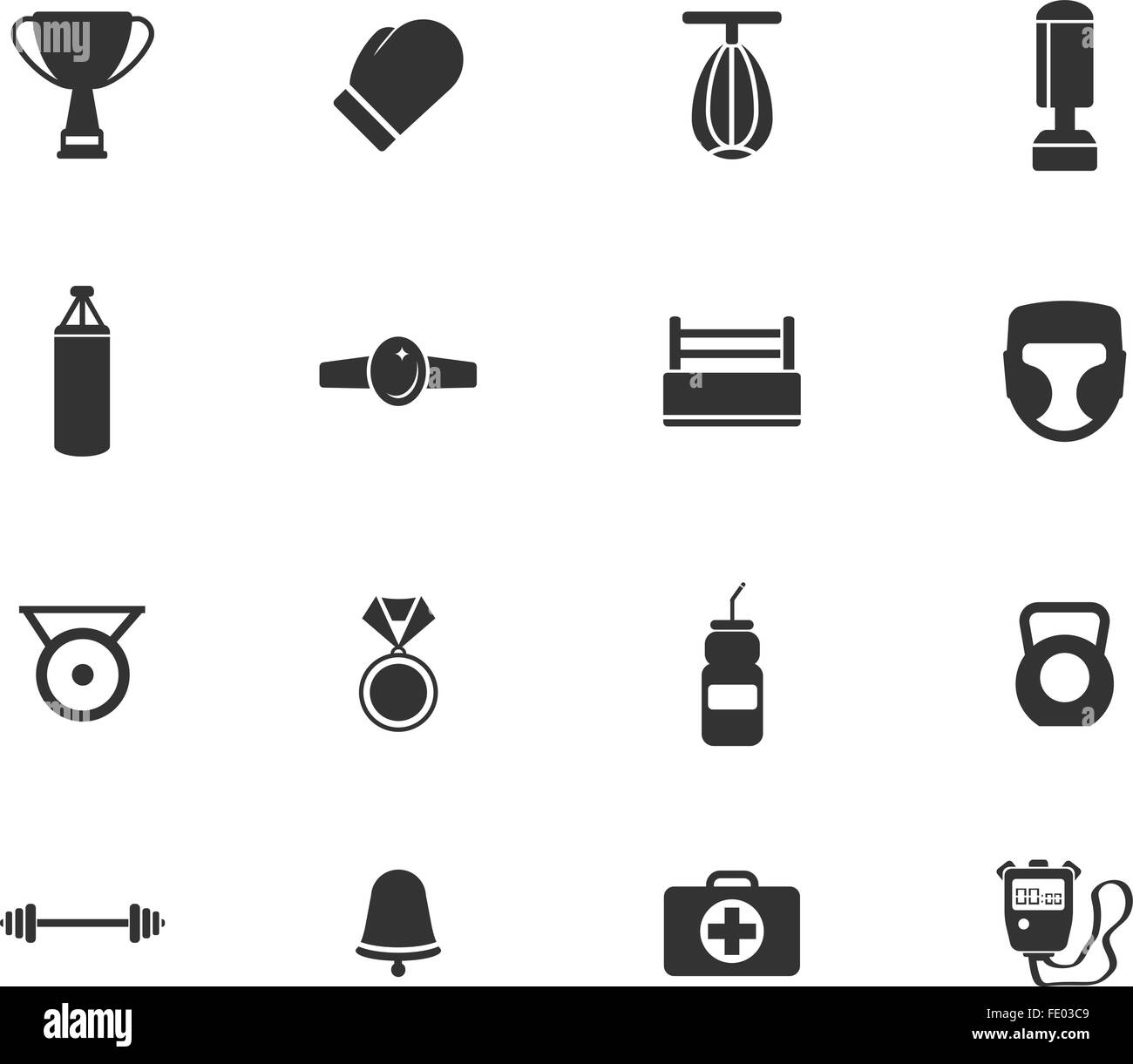 Boxing symbol Black and White Stock Photos & Images - Alamy