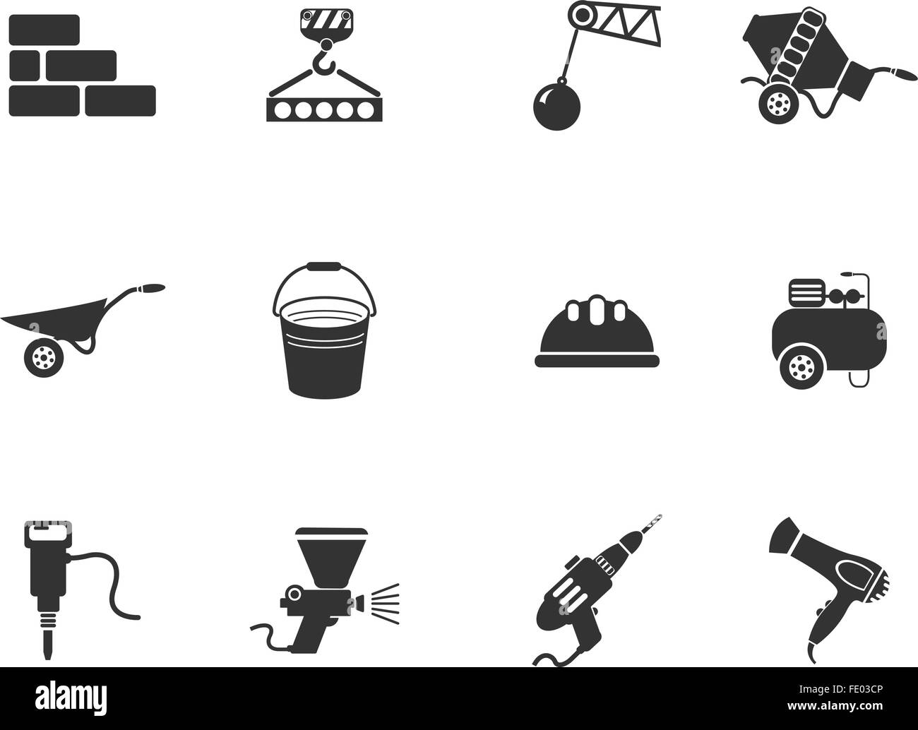 Symbols of building equipment Stock Vector Image & Art - Alamy