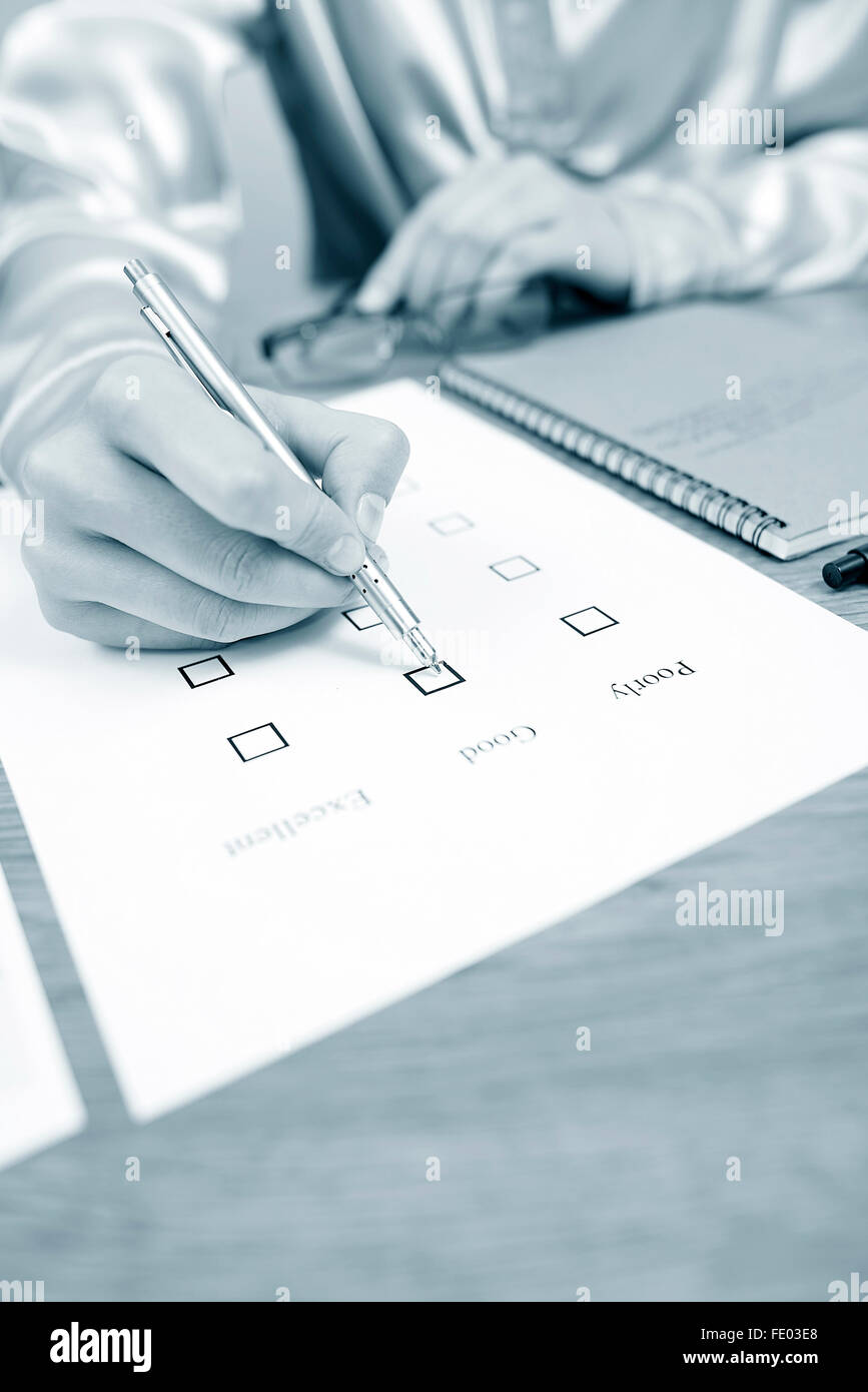 Examination paper on the office desk Stock Photo - Alamy