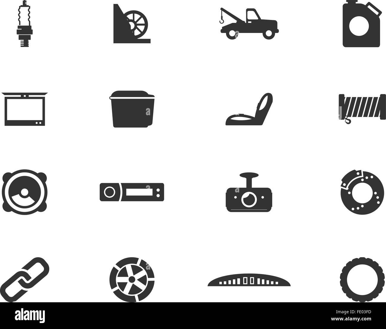 Car shop icons set Stock Vector Image & Art - Alamy