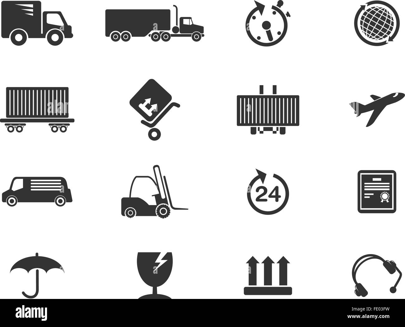 Cargo shipping symbols Stock Vector Image & Art - Alamy