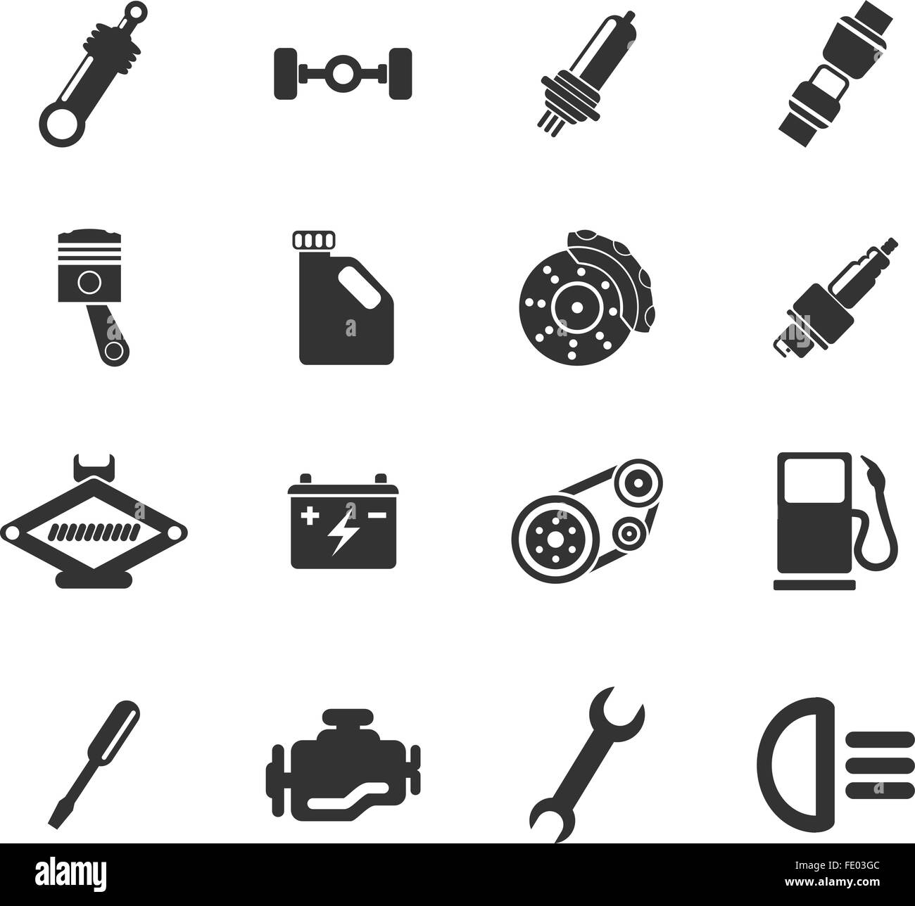Auto Service Icons Stock Vector Image & Art - Alamy
