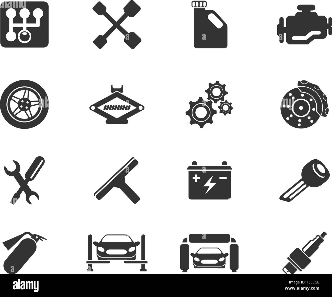 Auto Service Icons Stock Vector Image & Art - Alamy